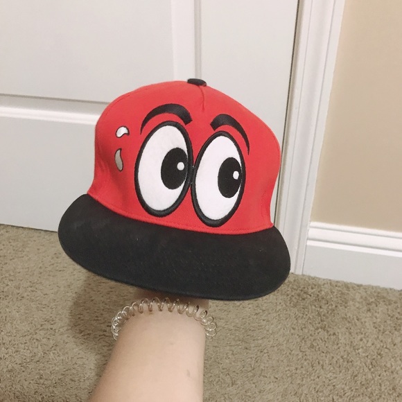 Accessories | Red Cute Cartoon Snapback | Poshmark